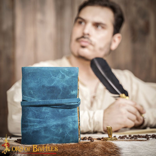 Blue Renaissance Diary with Antiques Paper | Make Your Own Medieval Blue Renaissance Diary with Antiques Paper | Make Your Own Medieval