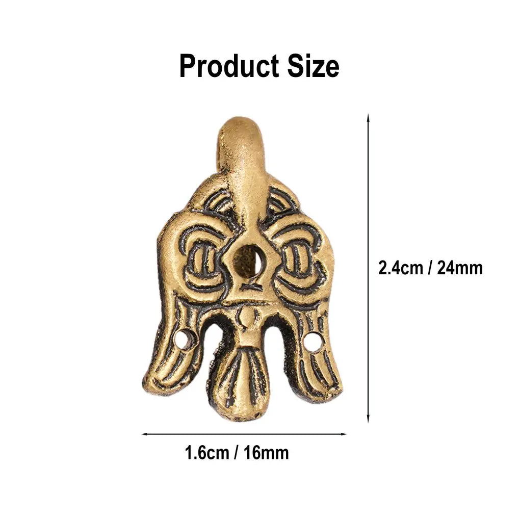 Viking Raven Winingas Leg Wrap Hooks - with centre hole| Make Your Own ...