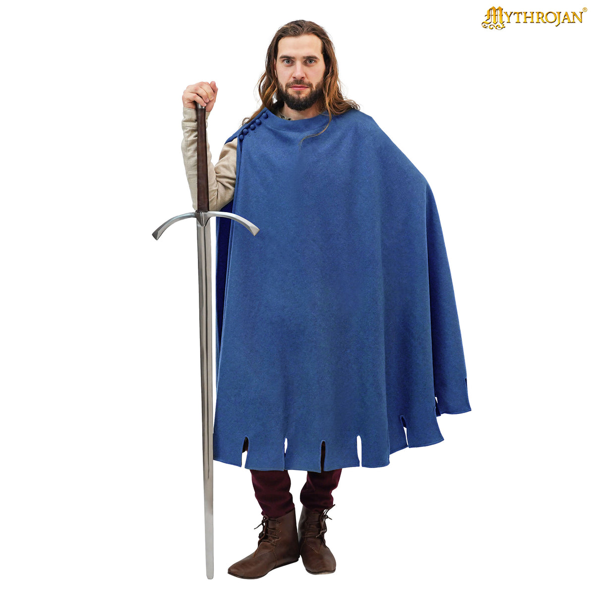 Bocksten Man Wool Cloak - Blue| Make Your Own Medieval