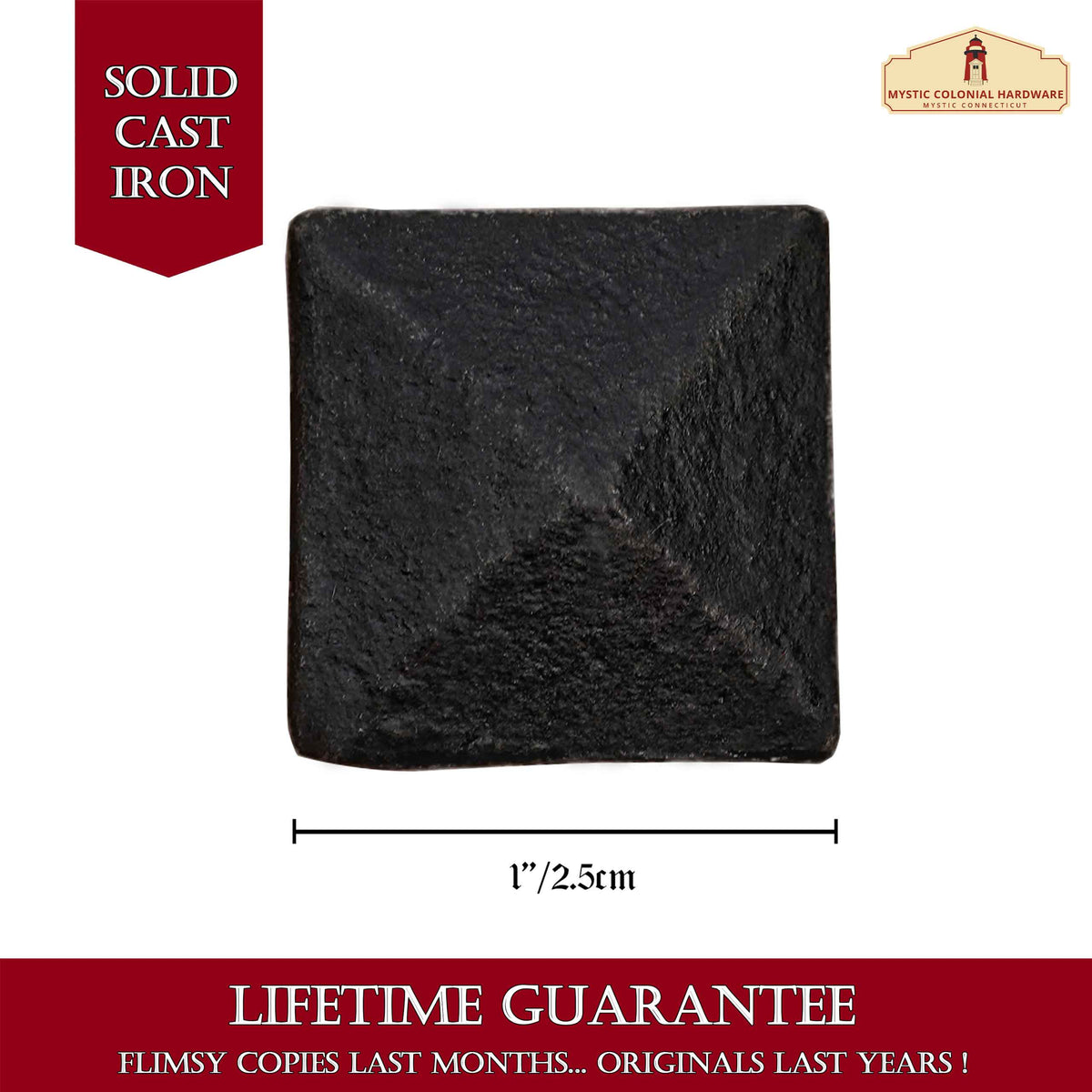 Rustic Iron Nail - Pyramid Head - Set of 6| Make Your Own Medieval