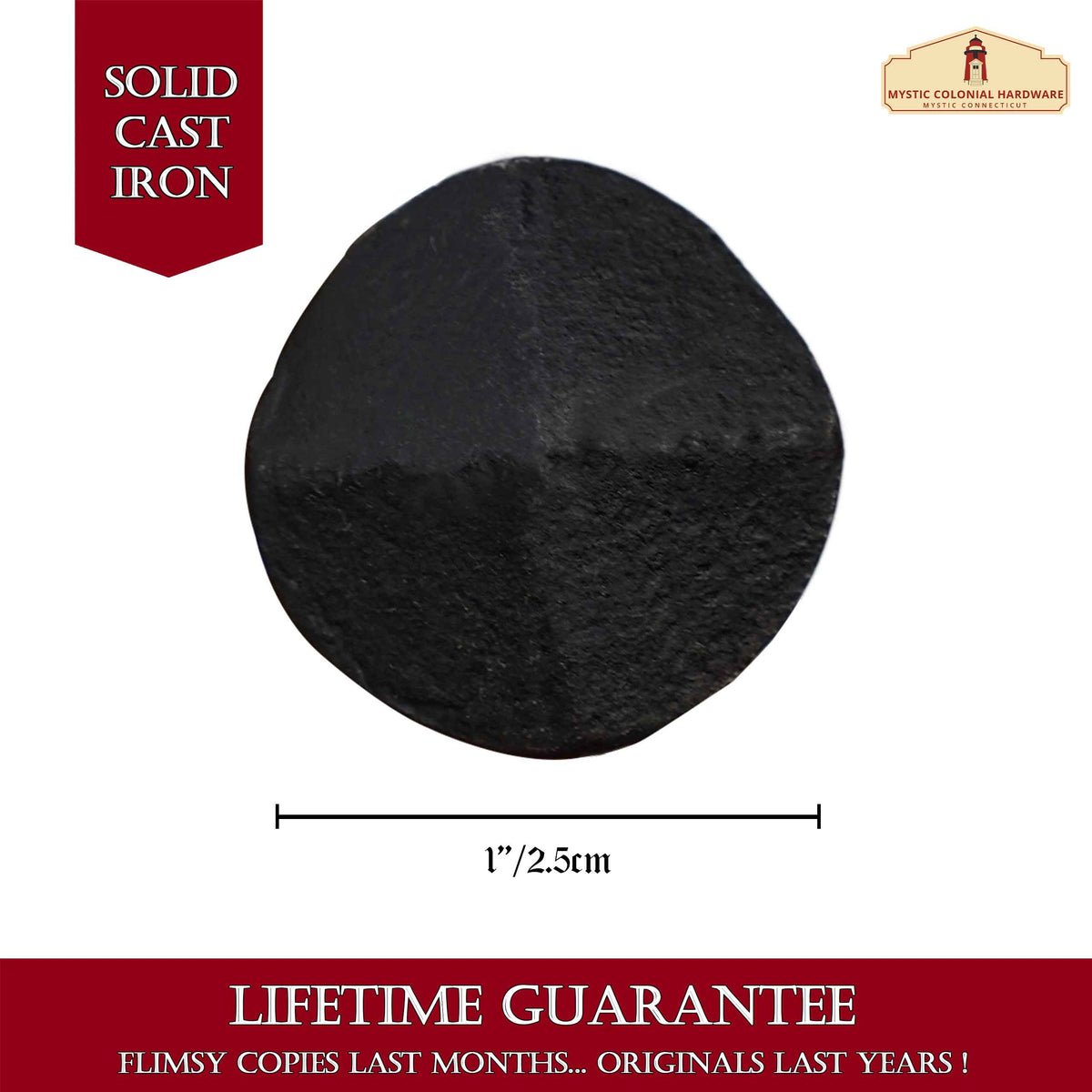 Rustic Cast Iron Nails - Round Head (Set of 6)| Make Your Own Medieval