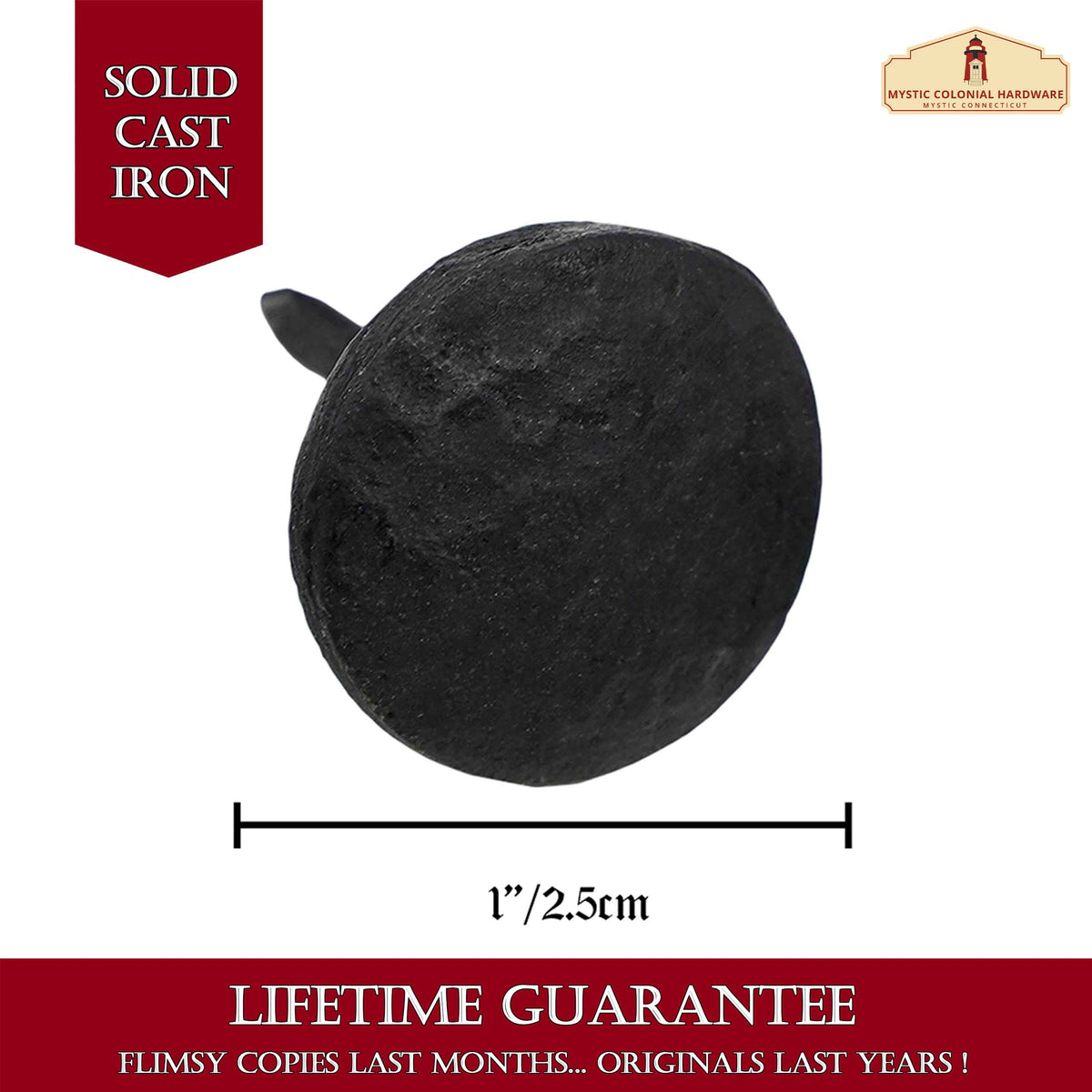 Rustic Cast Iron Nails - Round Head| Make Your Own Medieval