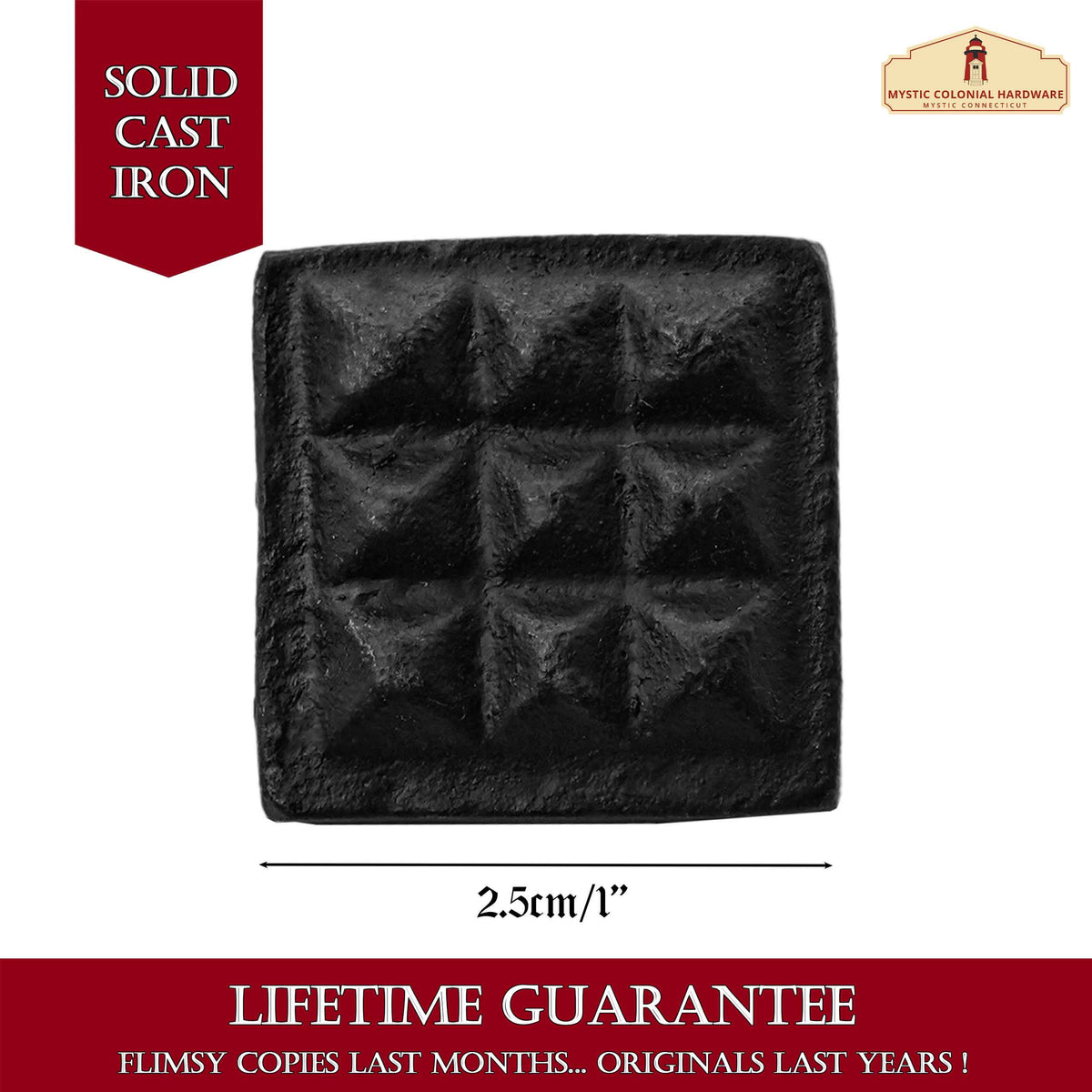 Rustic Cast Iron Clavo Nails - Square Waffle Head (Set of 6)| Make Your ...