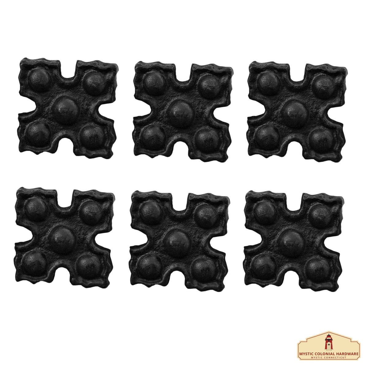 Rustic Cast Iron Nails - Crossed Head (Set of 6)| Make Your Own Medieval