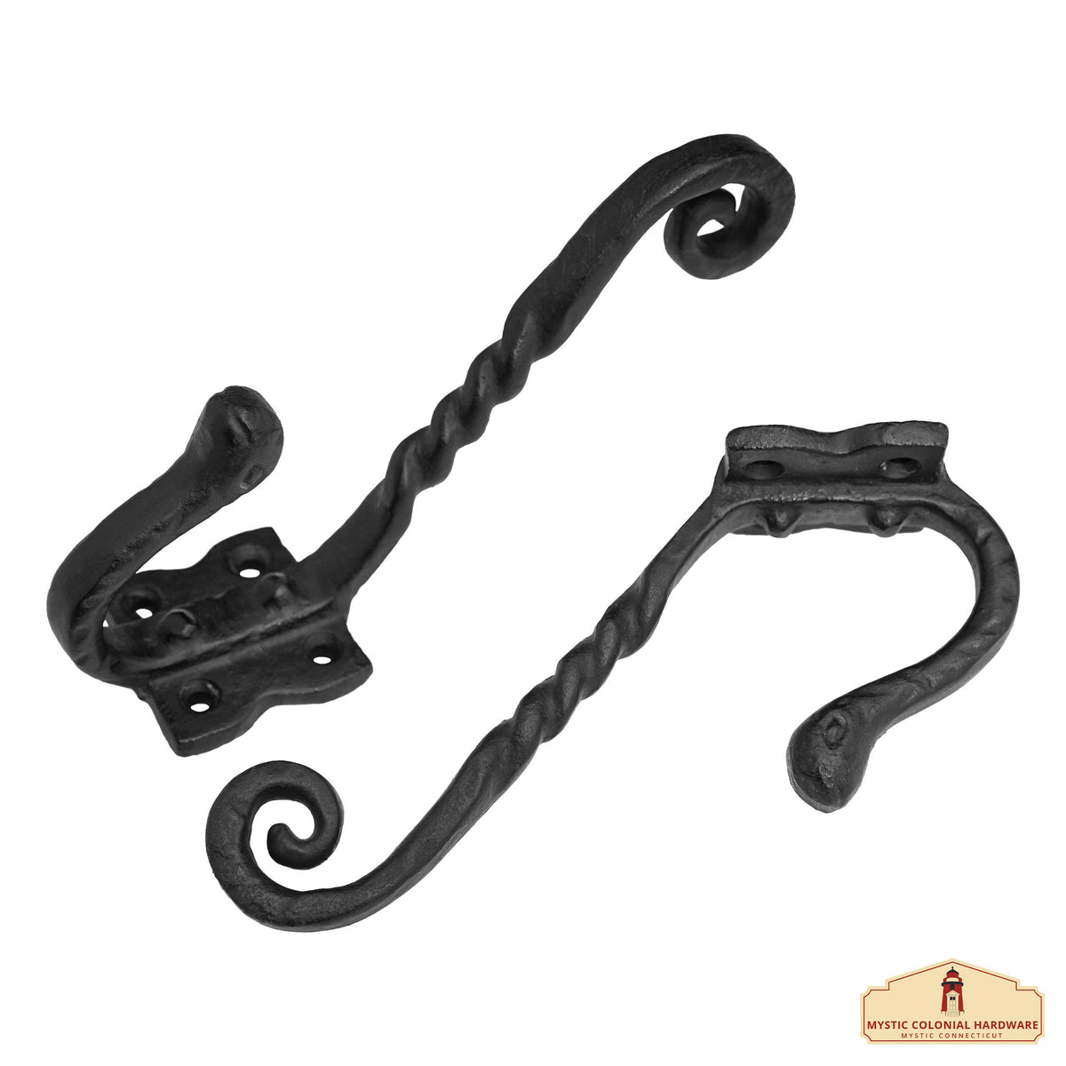 Rustic Twisted and Twirled Cast Iron Coat Hook - Set of 2| Make Your ...