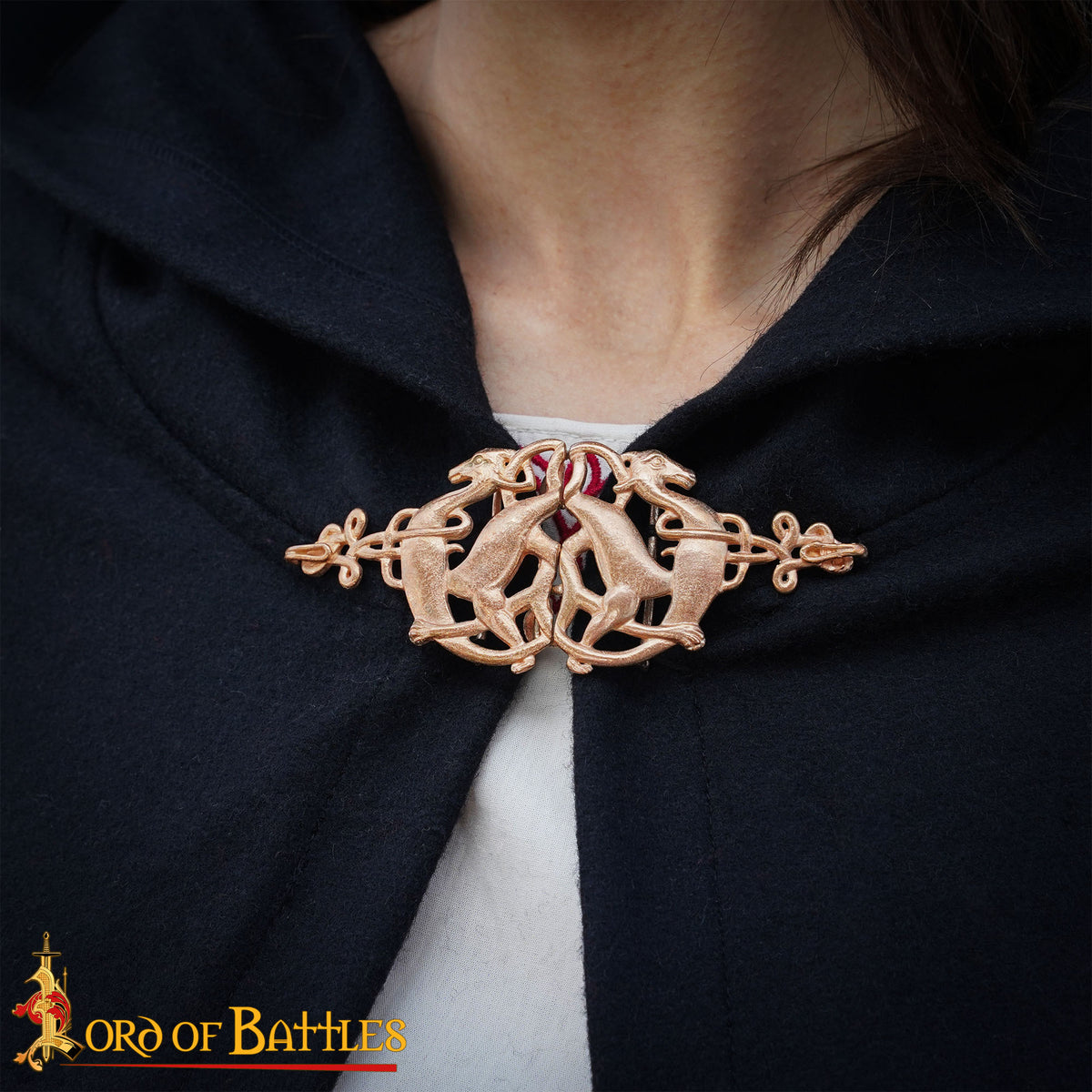 Bronze Celtic Dragon Cloak Clasp| Make Your Own Medieval