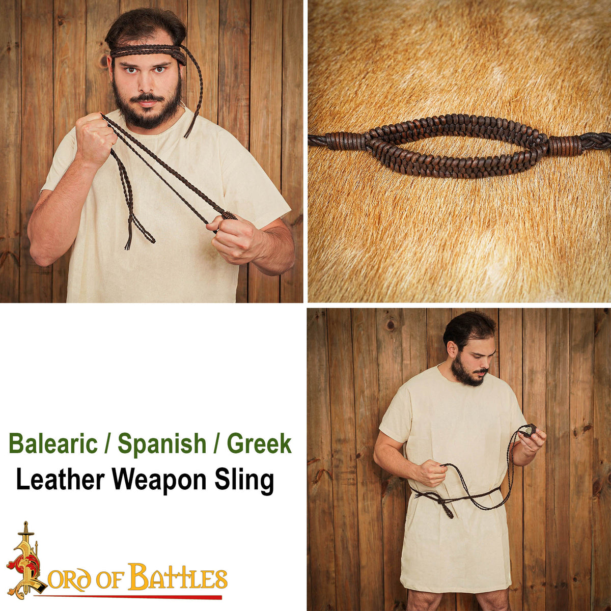Leather Sling - Stone Thrower| Make Your Own Medieval