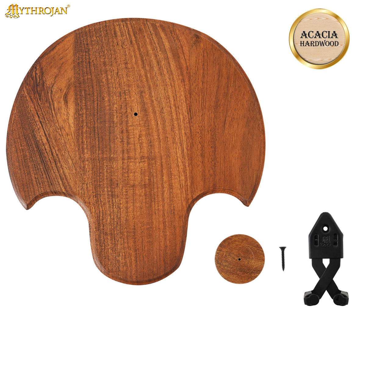 Handwood Sword Plaque with 15mm & 20mm Screw 10 x 9| Make Your Own Medieval