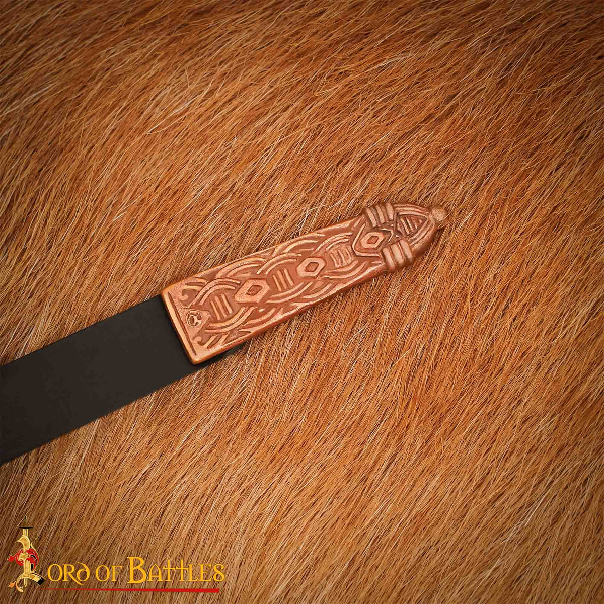 Viking Borre Belt End- Antiqued and Polished Finish| Make Your Own Medieval