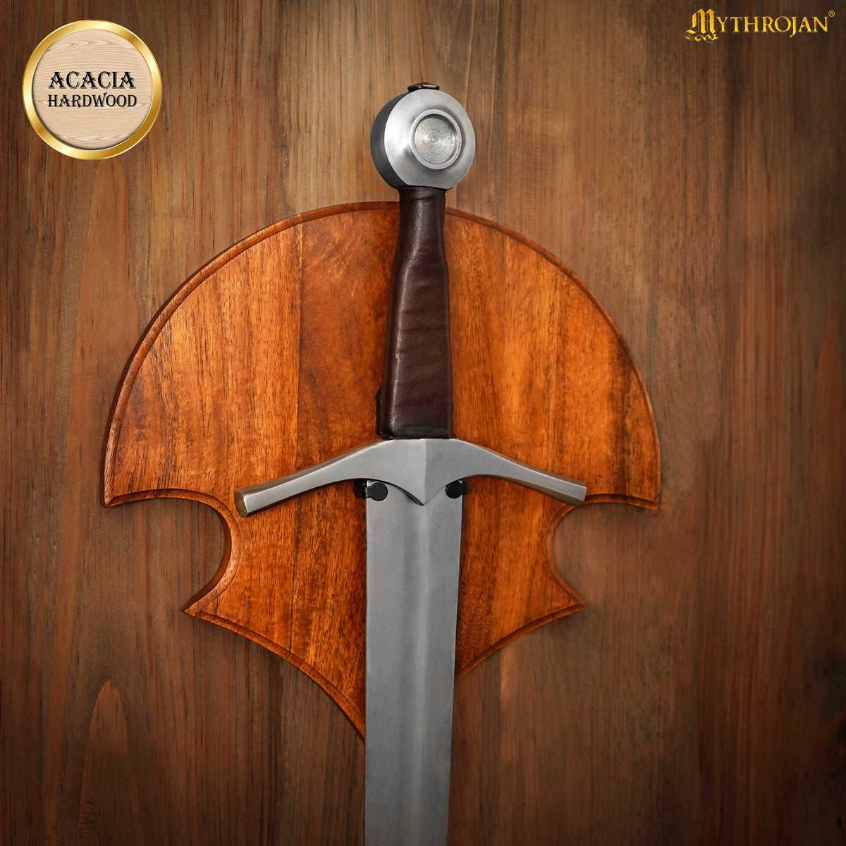 Handwood Sword Plaque with 15mm & 20mm Screw| Make Your Own Medieval