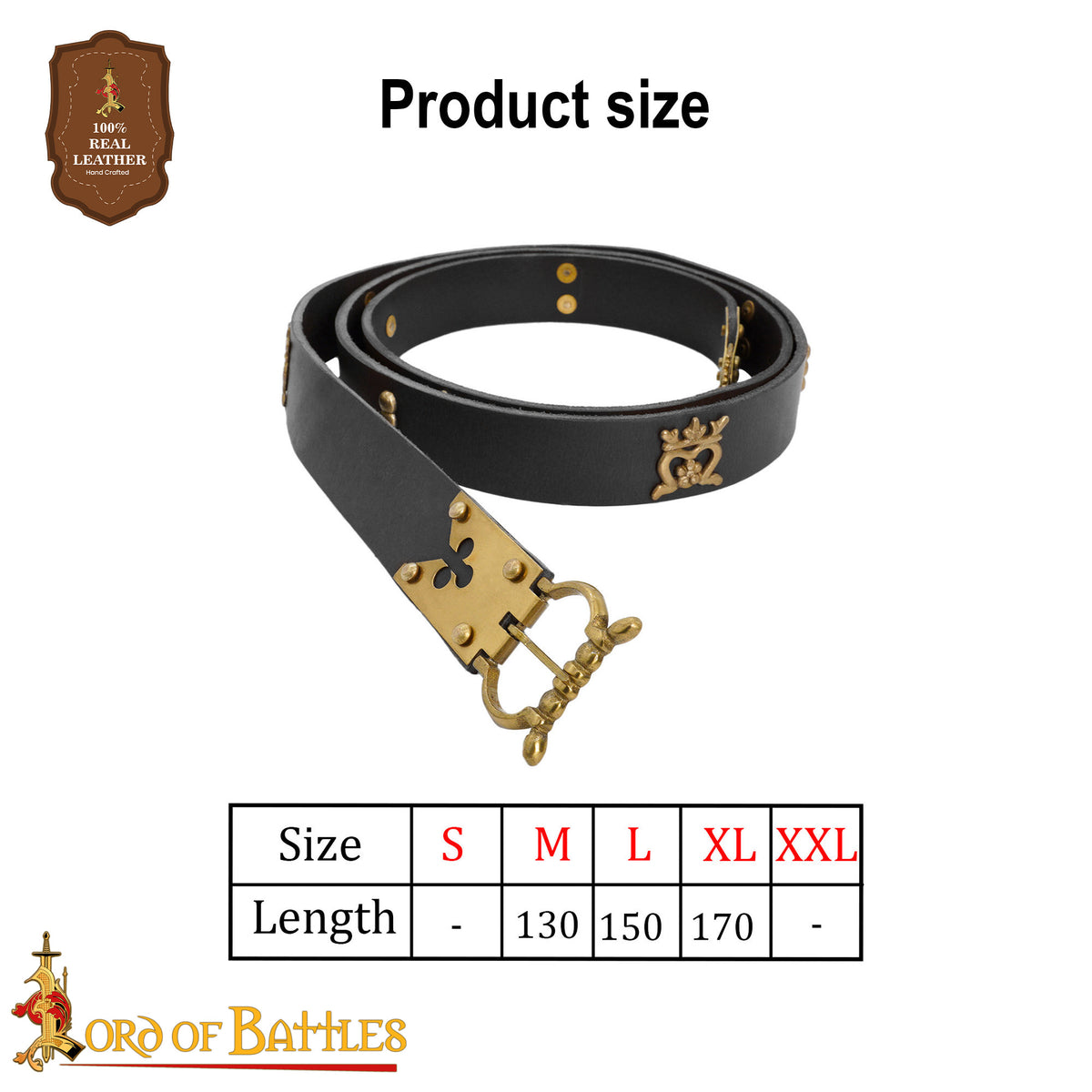 Trefoil and Cathedral German Medieval Red Belt - Veg Tan Leather| Make ...