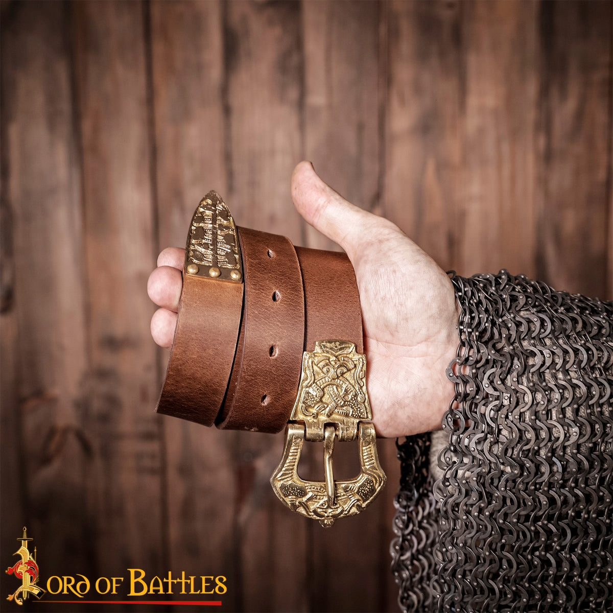 Viking Birka Belt - Crunch Brown Leather| Make Your Own Medieval