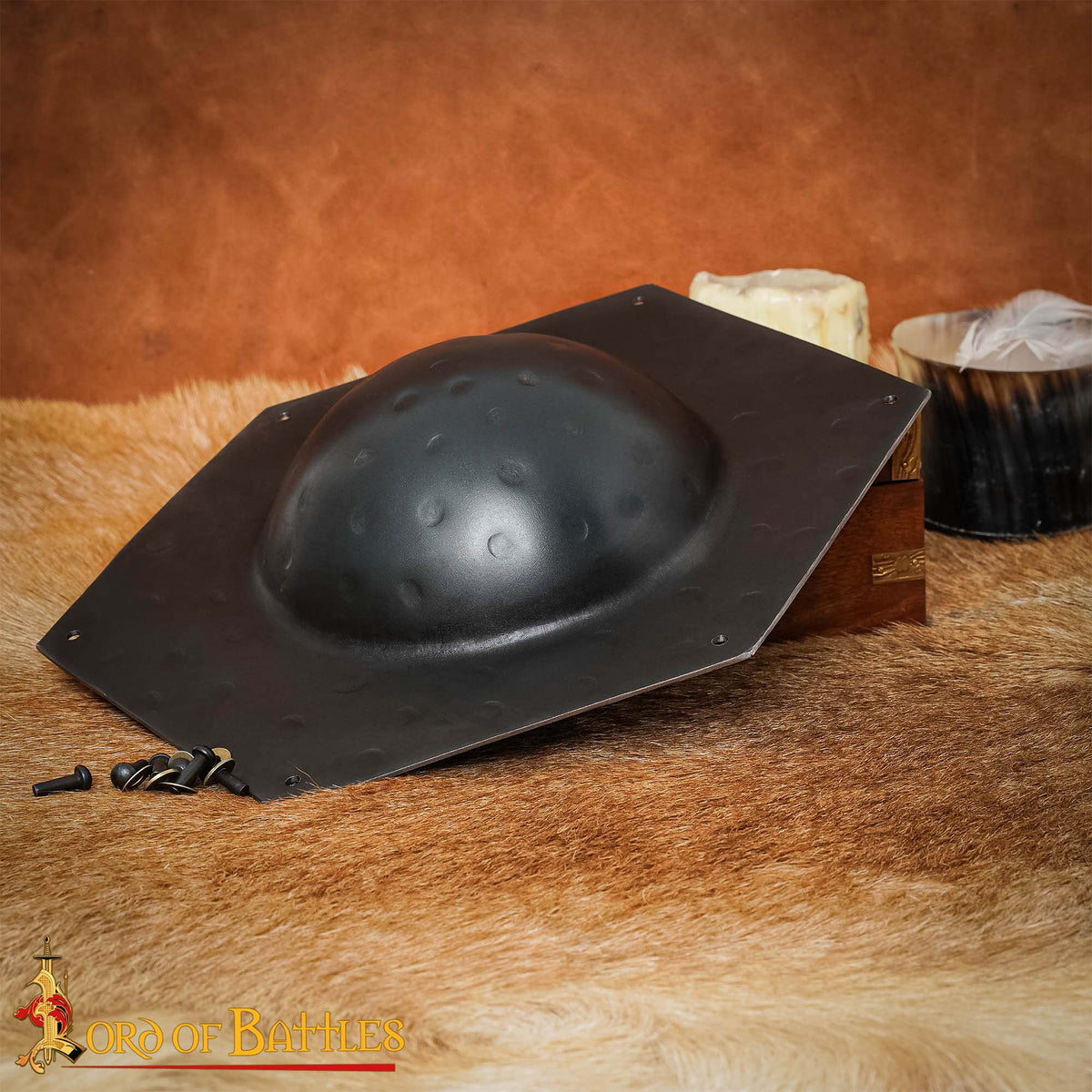 Medieval Shield Boss Umbo Black| Make Your Own Medieval