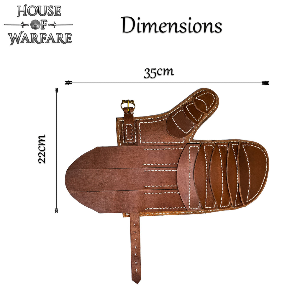 Viking Leather Gauntlets - Right Hand| Make Your Own Medieval