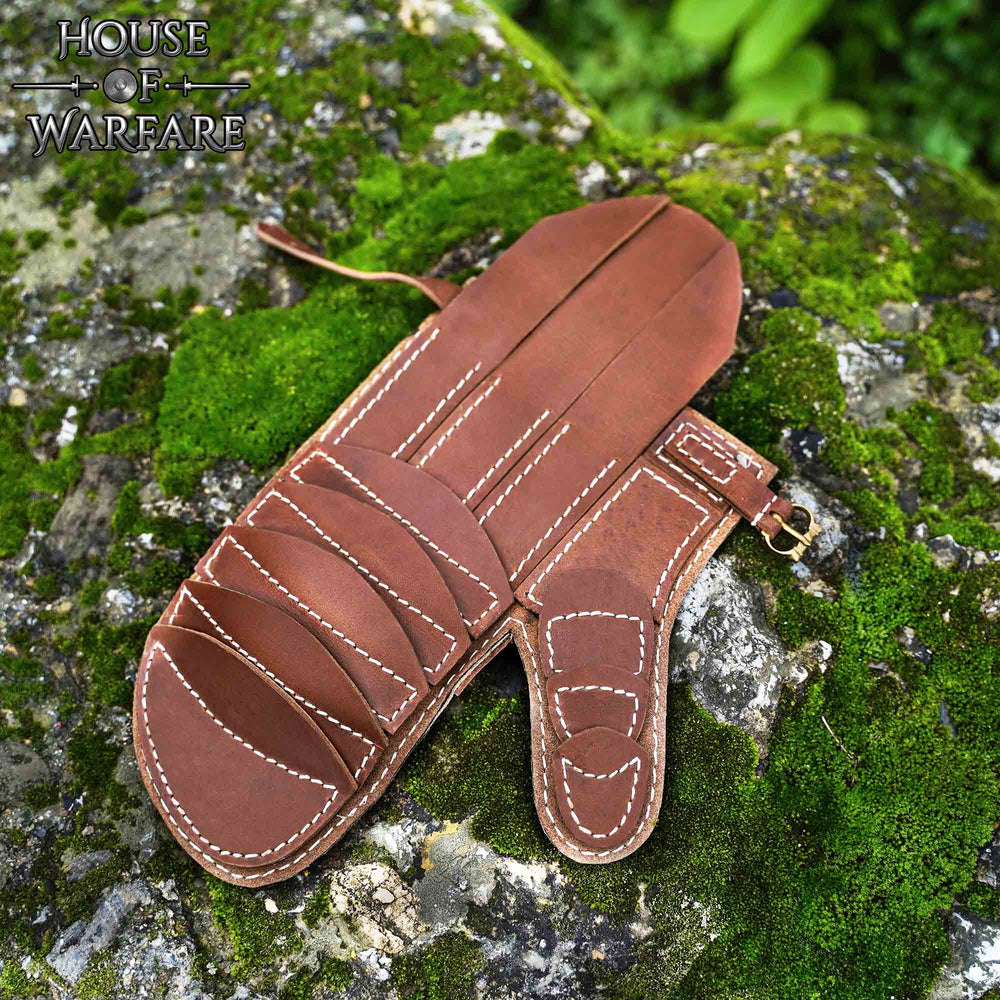 Viking Leather Gauntlets - Right Hand| Make Your Own Medieval