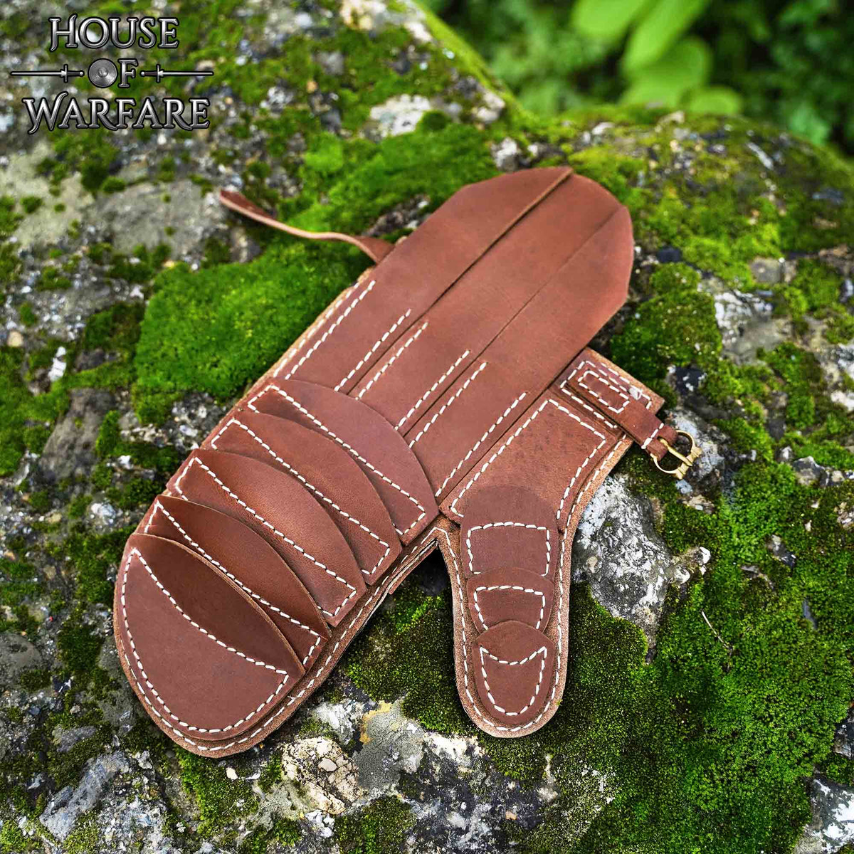 Viking Leather Gauntlets - Right Hand| Make Your Own Medieval