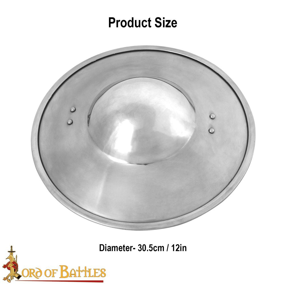 Medieval Buckler House Of Warfare Medieval Steel Buckler - 23.5cm Hand ...