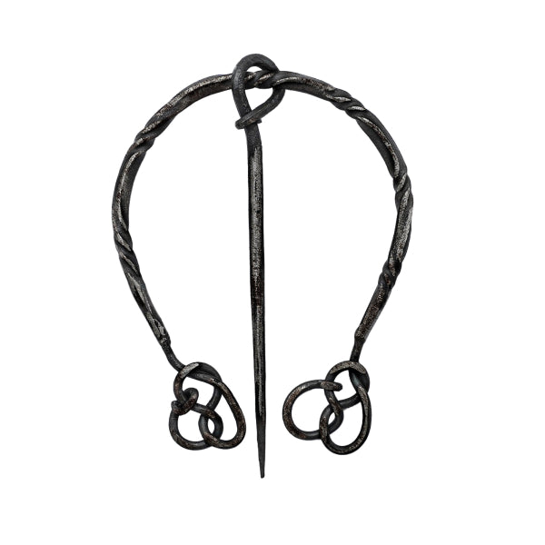 Dark Ages Horse Shoe Shaped Forged Cloak / Fibula| Make Your Own Medieval