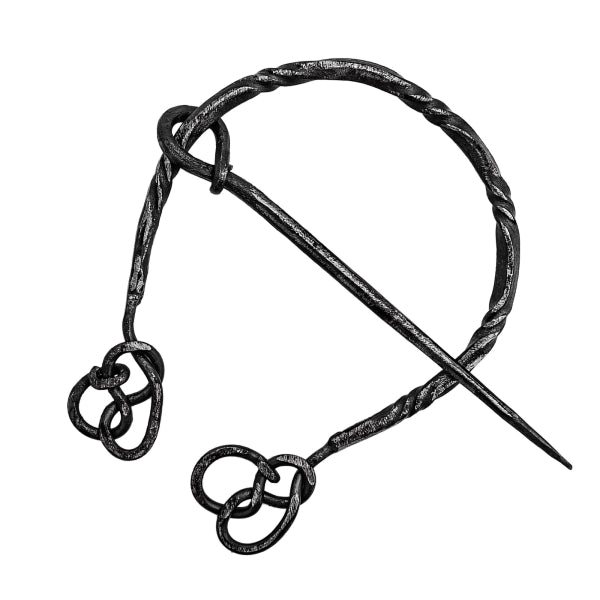 Dark Ages Horse Shoe Shaped Forged Cloak / Fibula| Make Your Own Medieval
