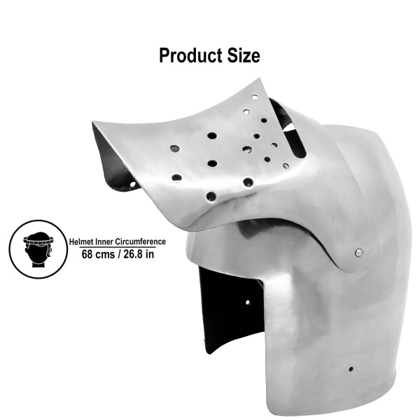 Medieval Helm with Moveable Visor 14th Century Helmet| Make Your Own ...