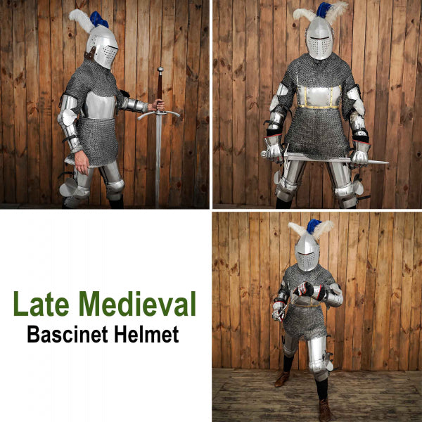 Medieval Helm, Bascinet Early - Mid 14th Century Helmet | Make Your Own ...
