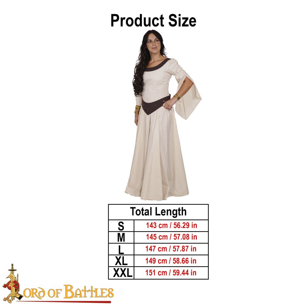 Country Maiden Dress - White Cotton| Make Your Own Medieval