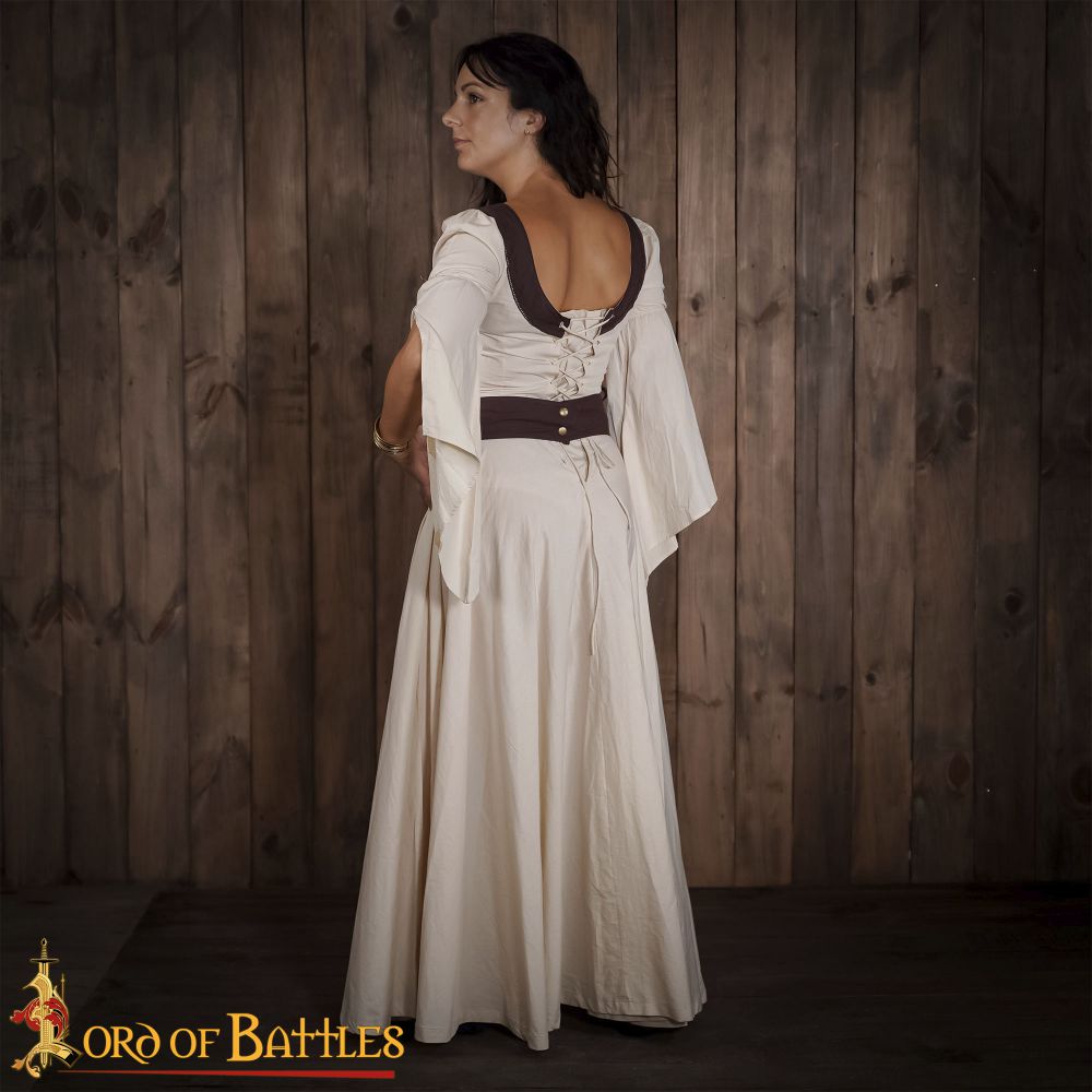 Country Maiden Dress - White Cotton| Make Your Own Medieval