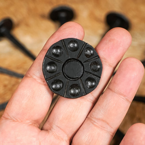 Forged Nail 10cm Flower Head | Make Your Own Medieval