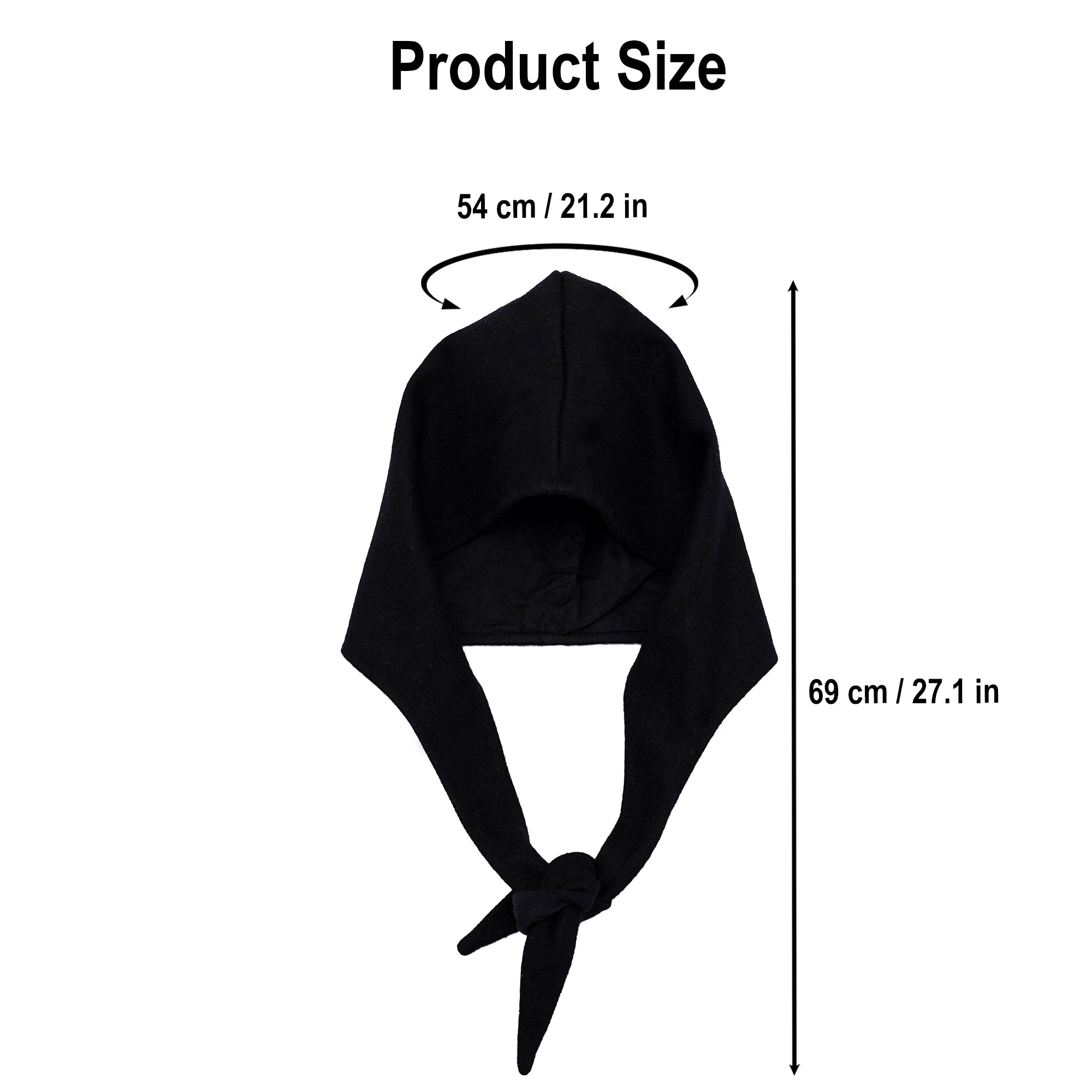 Medieval Peasant’s Cap - Black Wool| Make Your Own Medieval