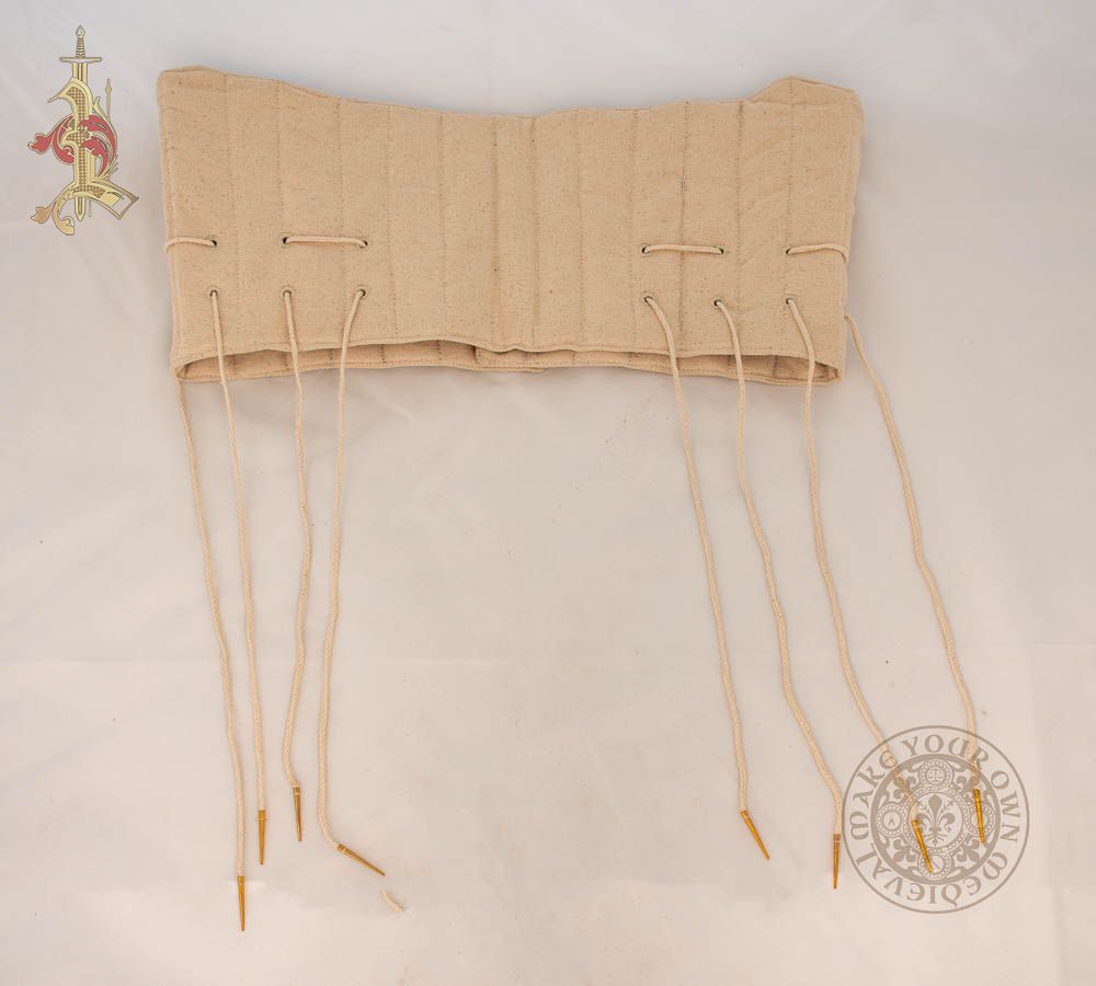 Padded Arming Lacing Belt (White) Medieval Re-enactment Clothing| Make ...