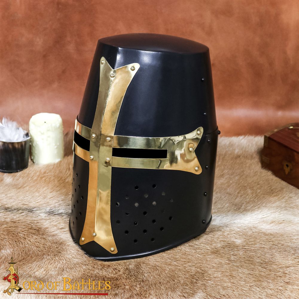 Medieval Great Helm 14th century Re-enactment combat Helm (14 Gauge ...