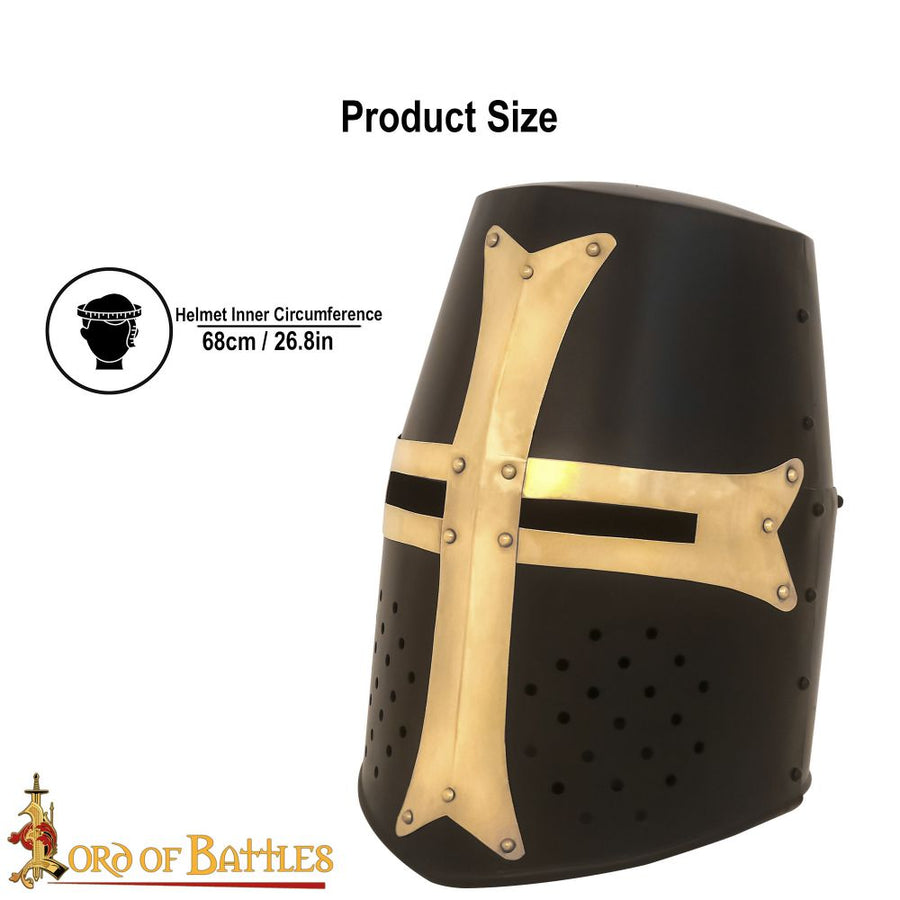 Medieval Great Helm 14th century Re-enactment combat Helm (14 Gauge ...