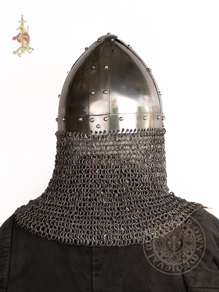 Crusader Spangenhelm with Attached Camail (14 Gauge) | Make Your Own ...