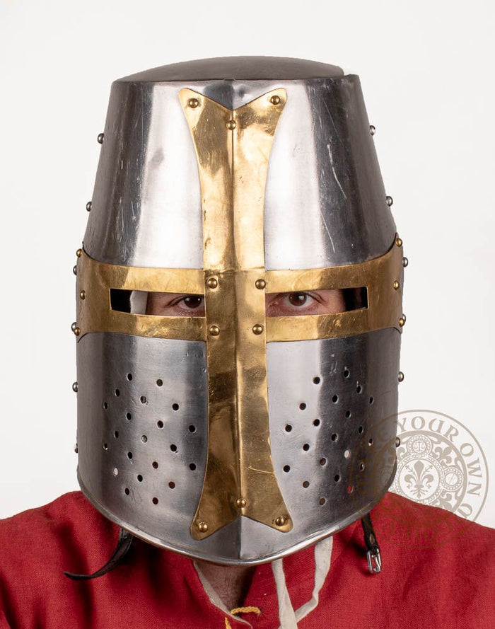 Medieval Great Helm 14th century Re-enactment combat Helm (14 Gauge ...