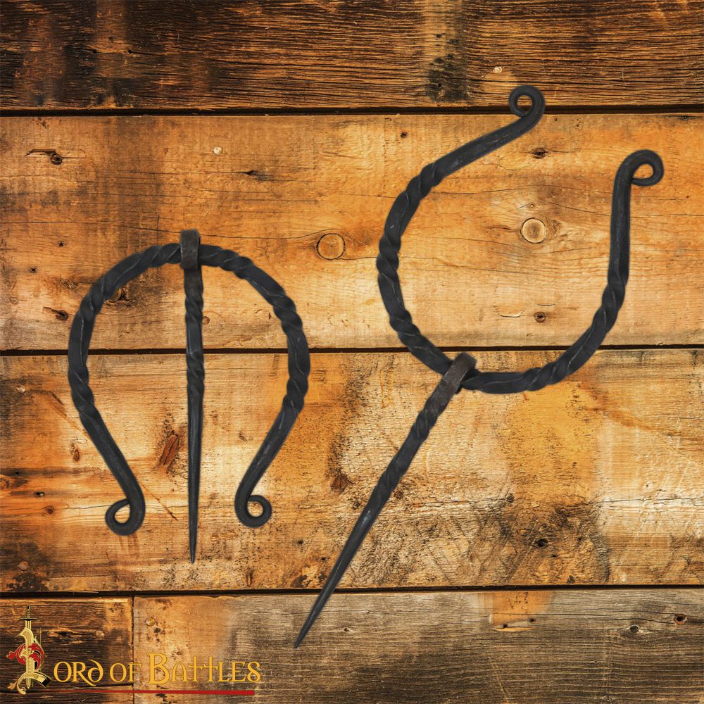 Dark Ages Horse Shoe Shaped Forged Cloak / Fibula| Make Your Own Medieval