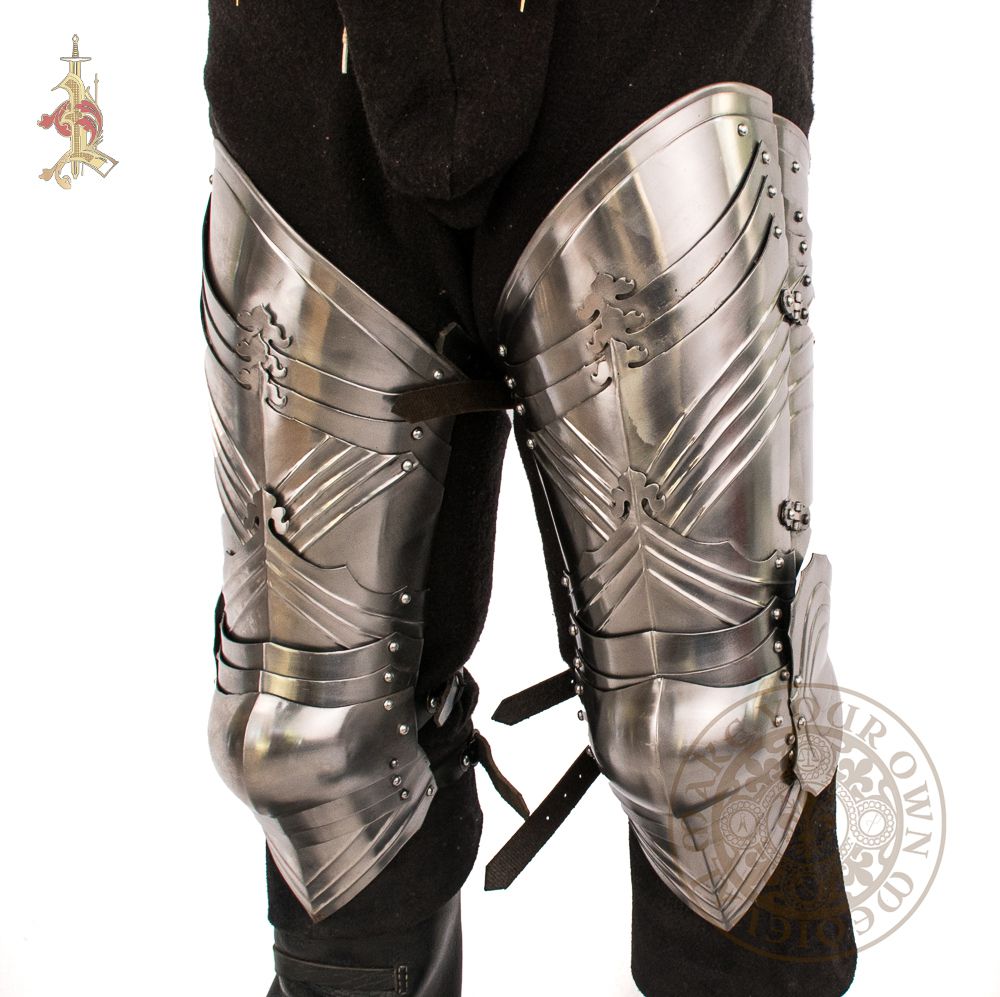 Gothic Cuisse Leg Armour - 16 Gauge | Make Your Own Medieval