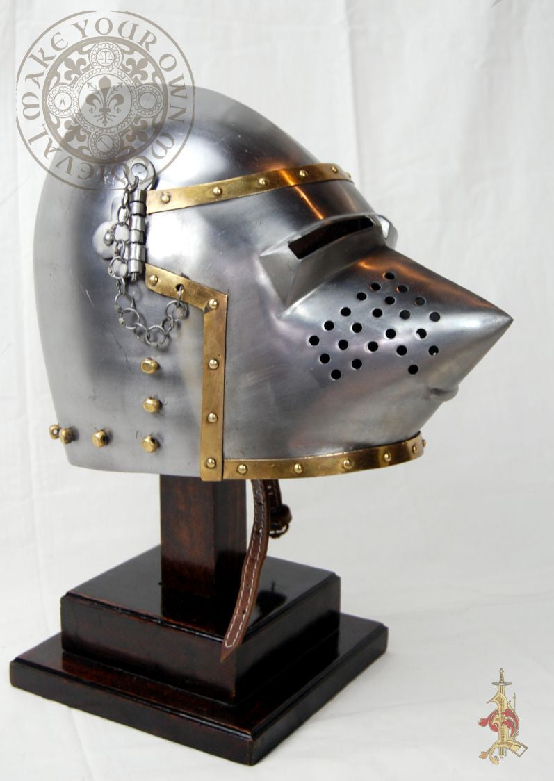 Hounskull Pig-Face Bacinet 14th Century Medieval Helm| Make Your Own ...