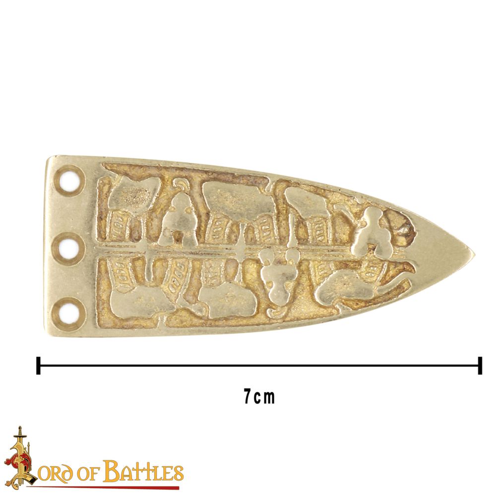 Viking Jellinge Style Belt Strap End - 35 mm wide| Make Your Own Medieval