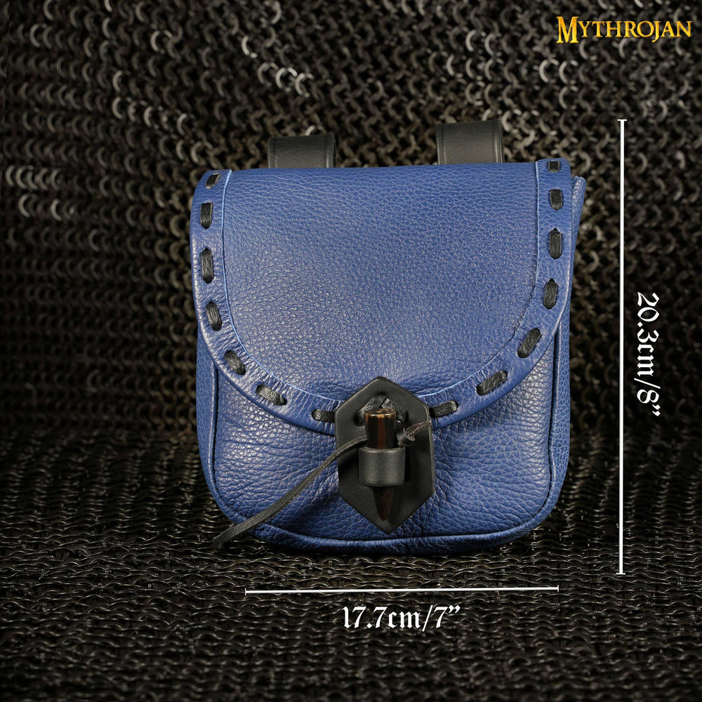 Bag with Horn Toggle - Blue| Make Your Own Medieval