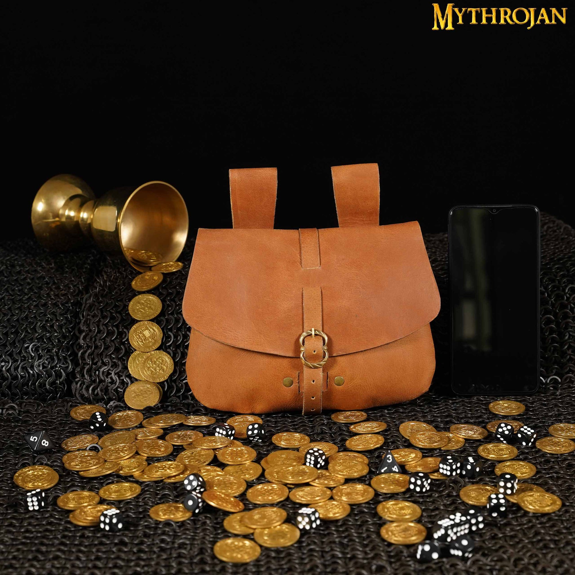 Medieval Leather Bag - Brown| Make Your Own Medieval