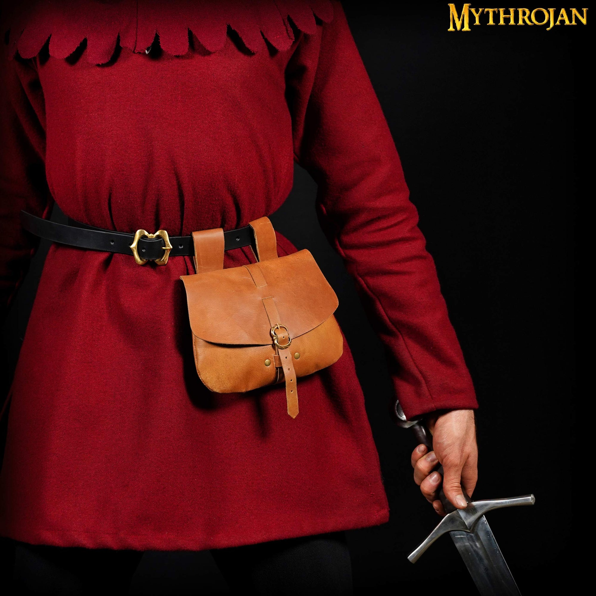 Medieval Leather Bag - Brown| Make Your Own Medieval
