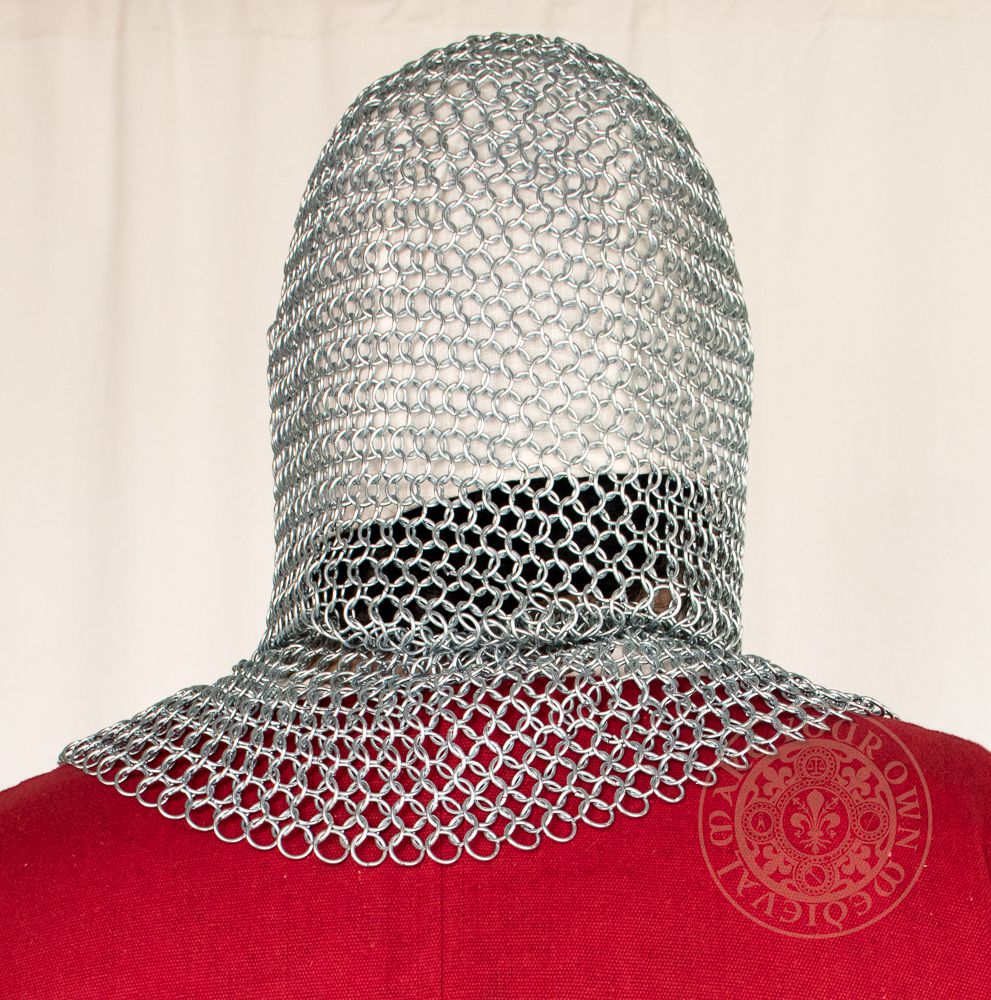 Coif Chain Mail Butted 10mm 16g Zinc Silver Rings. Viking Armour| Make ...