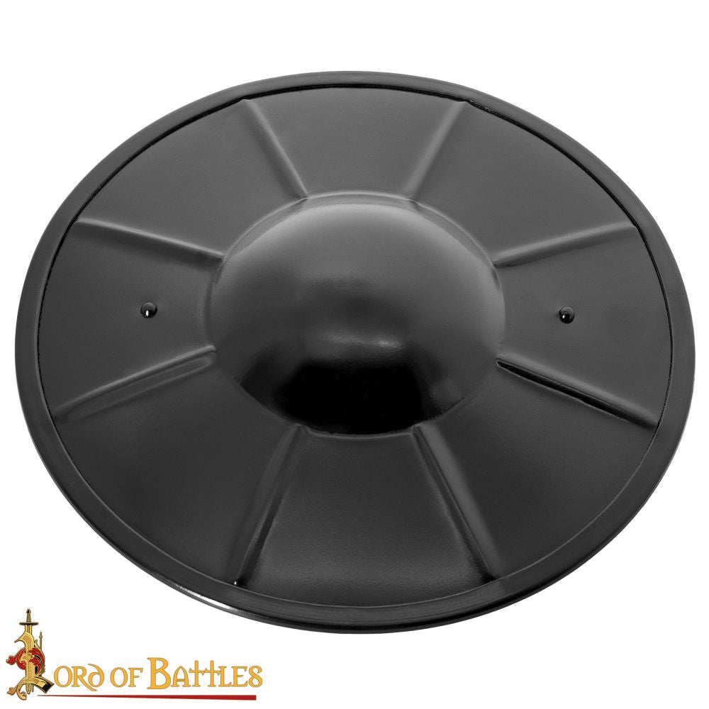 Fluted Lenticular Buckler Shield - Black 16 Gauge Steel| Make Your Own ...