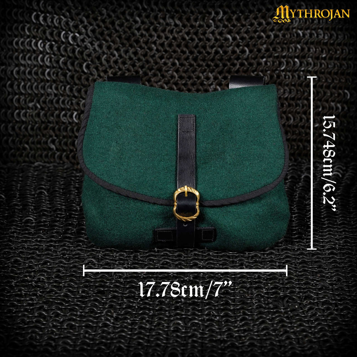 Green Wool Medieval Bag| Make Your Own Medieval