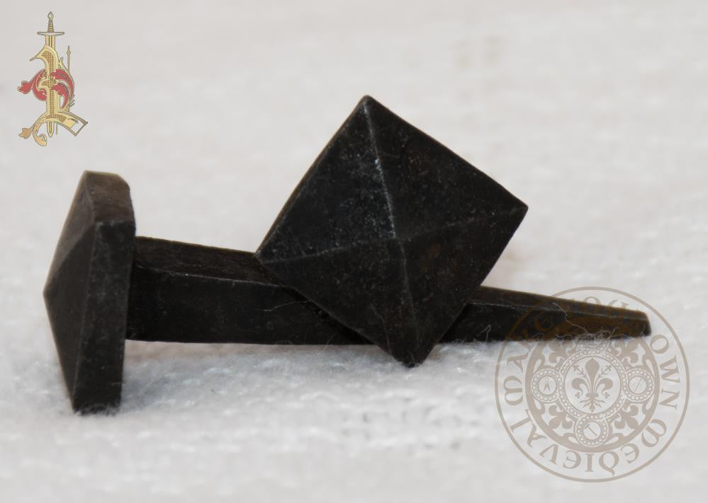 Forged Nail 3.2cm Square Pyramid Head| Make Your Own Medieval
