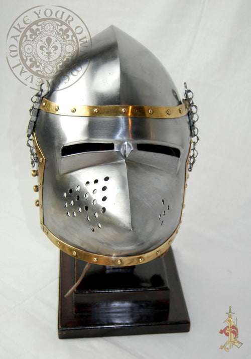 Hounskull Pig-Face Bacinet 14th Century Medieval Helm| Make Your Own ...