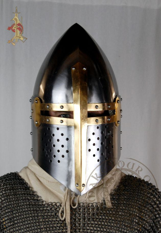 Medieval Helm, Bascinet Early - Mid 14th Century Helmet| Make Your Own ...