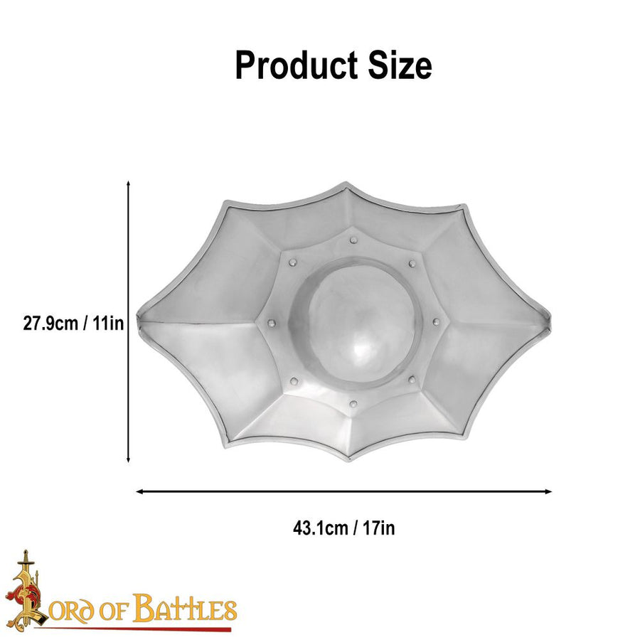 Talhoffer Buckler Shield 16 Gauge Steel| Make Your Own Medieval