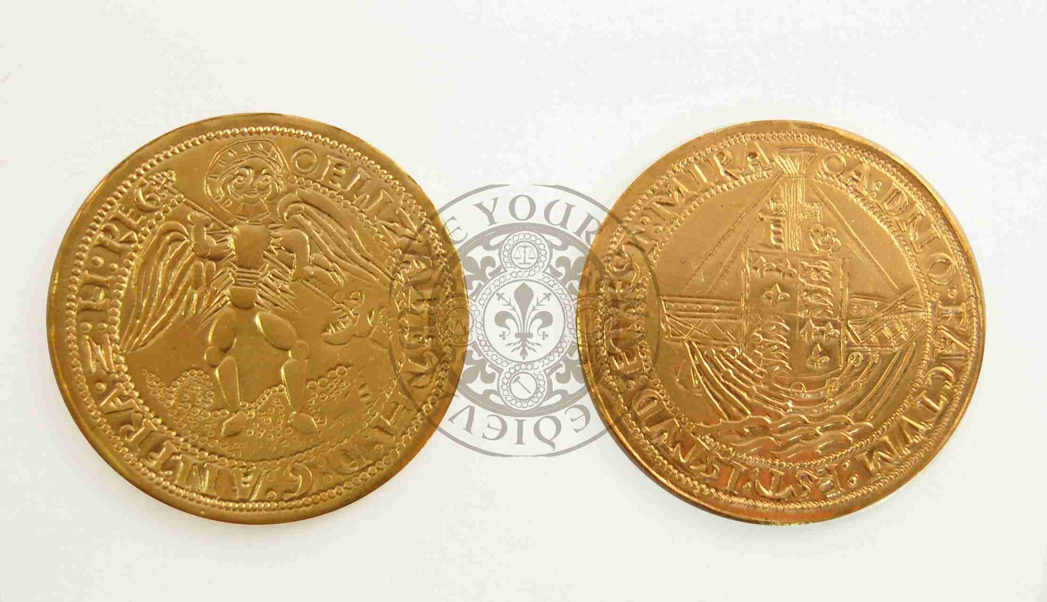 1582 - 1584 Elizabeth I Gold Angel Reproduction Coin | Make Your Own ...