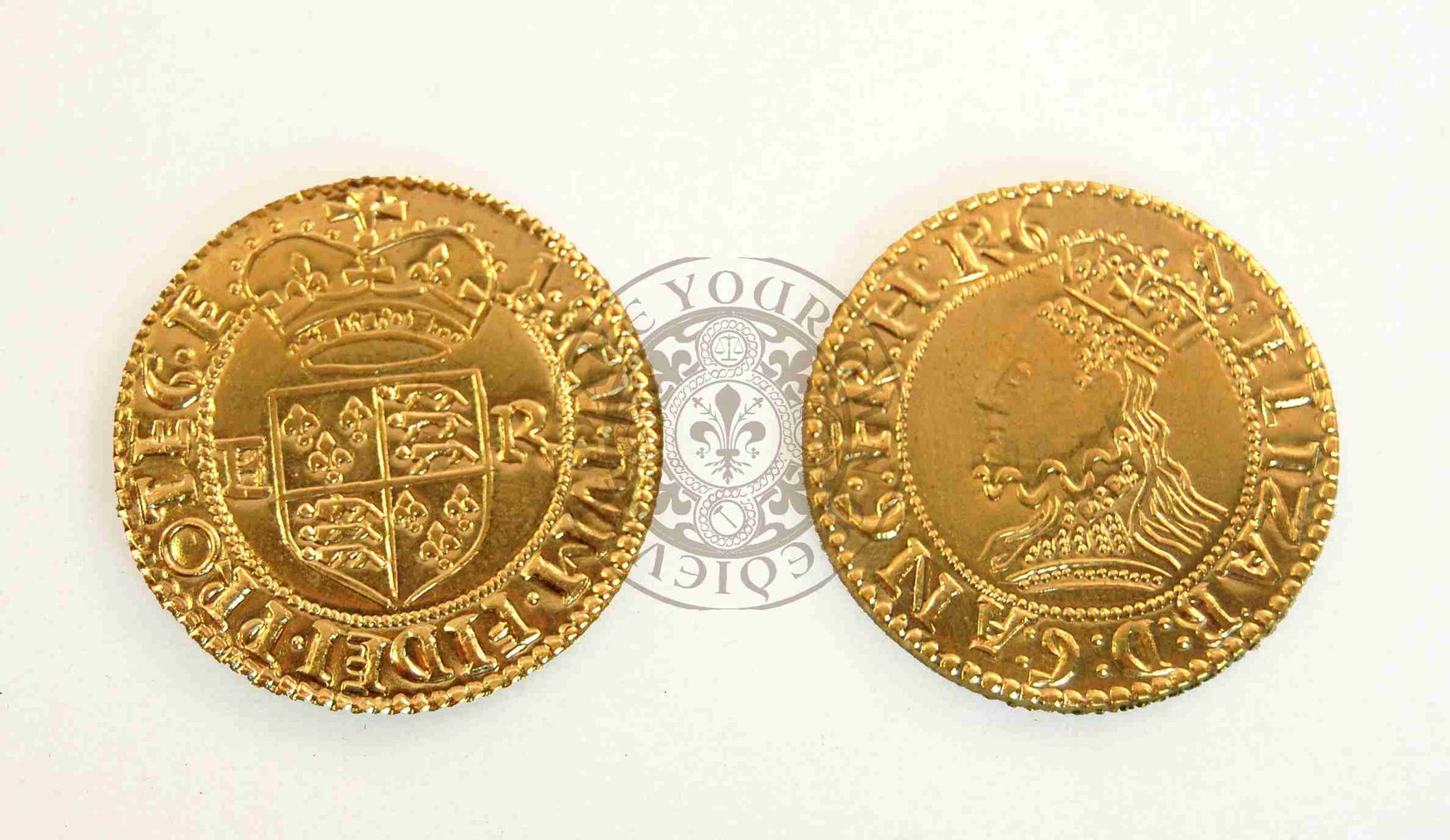 1582 - 1584 Elizabeth I Gold Angel Reproduction Coin| Make Your Own ...